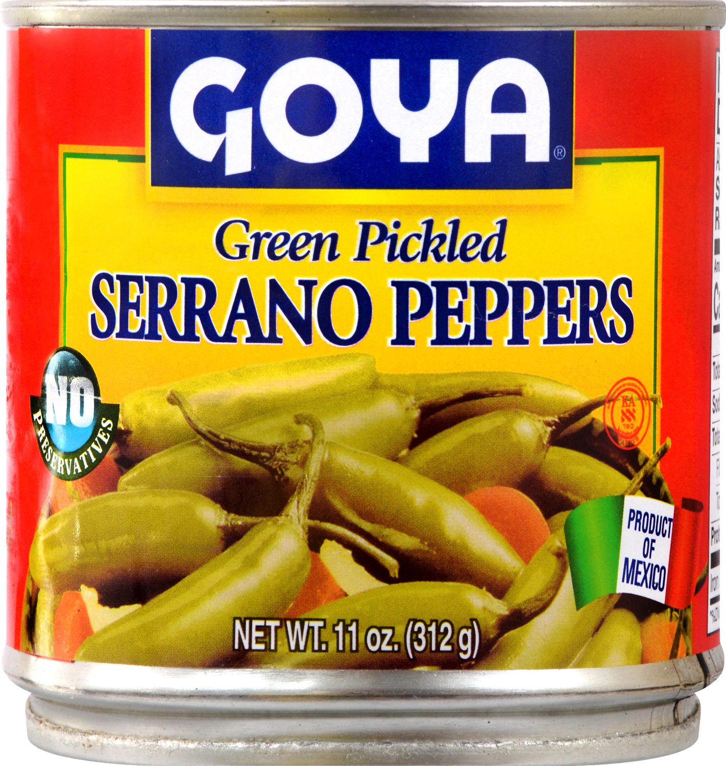 Chile Serrano Encurtidos Goya 312G (2861) – Alpiste